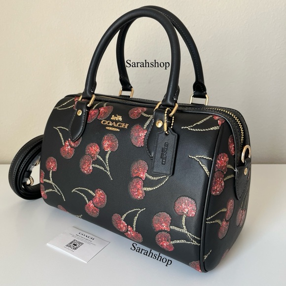Coach | Bags | Coach Rowan Satchel With Cherry Printed | Poshmark